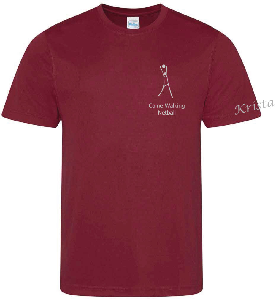 Calne Walking Netball Tshirt Ladies sizes – Team Schemes