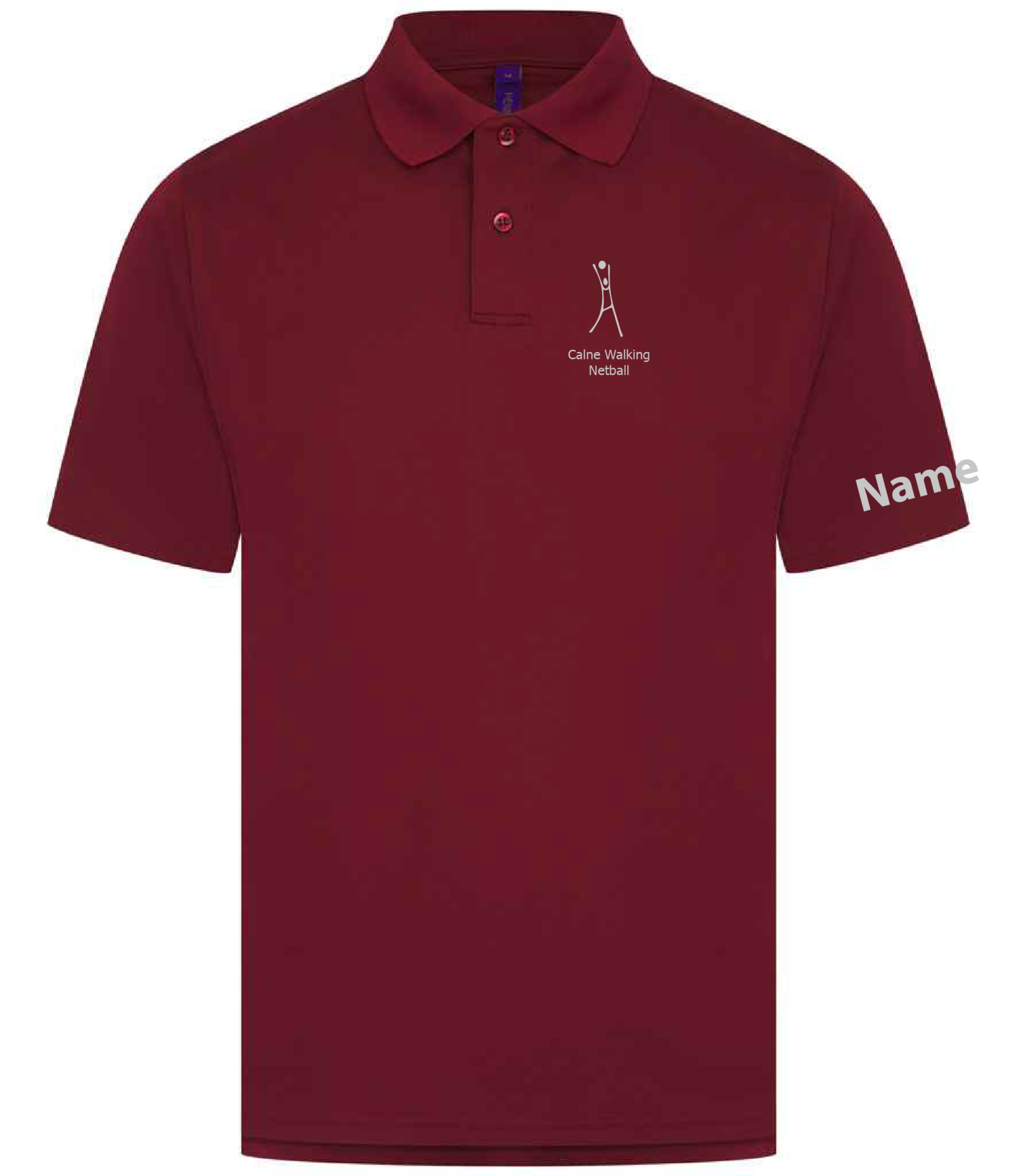 Calne Walking Netball Wicking Unisex polo shirt – Team Schemes